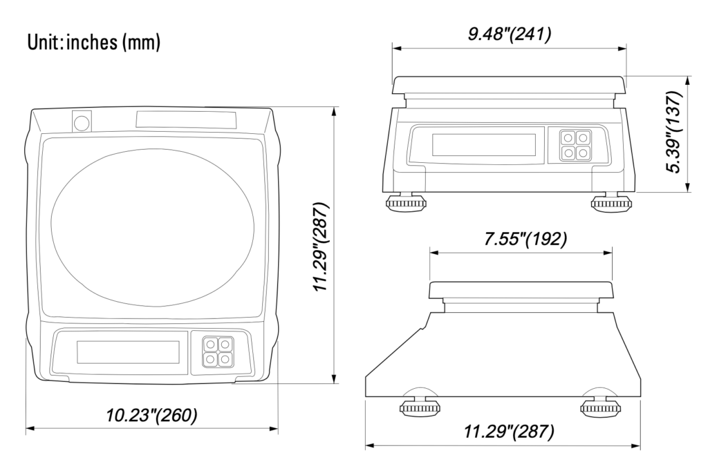 SW Portion Control Scale 5Kg capacity Legal for trade - Mana Culture